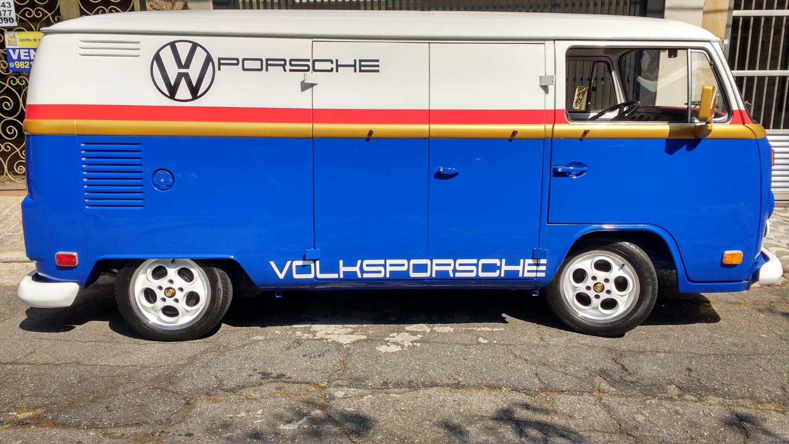 VW T2 panel van camper | blue/white | 1600cc - Kombi Kings