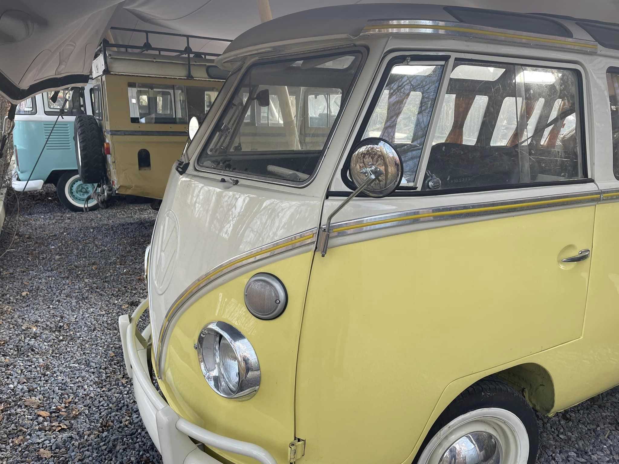 VW T1 project bus | yellow/offwhite | 1500cc - Kombi Kings