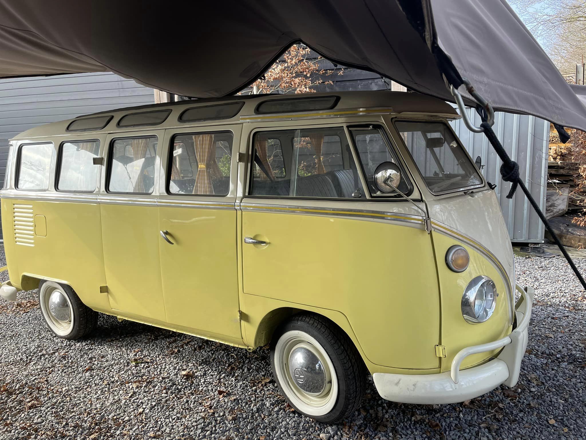 VW T1 project bus | yellow/offwhite | 1500cc - Kombi Kings